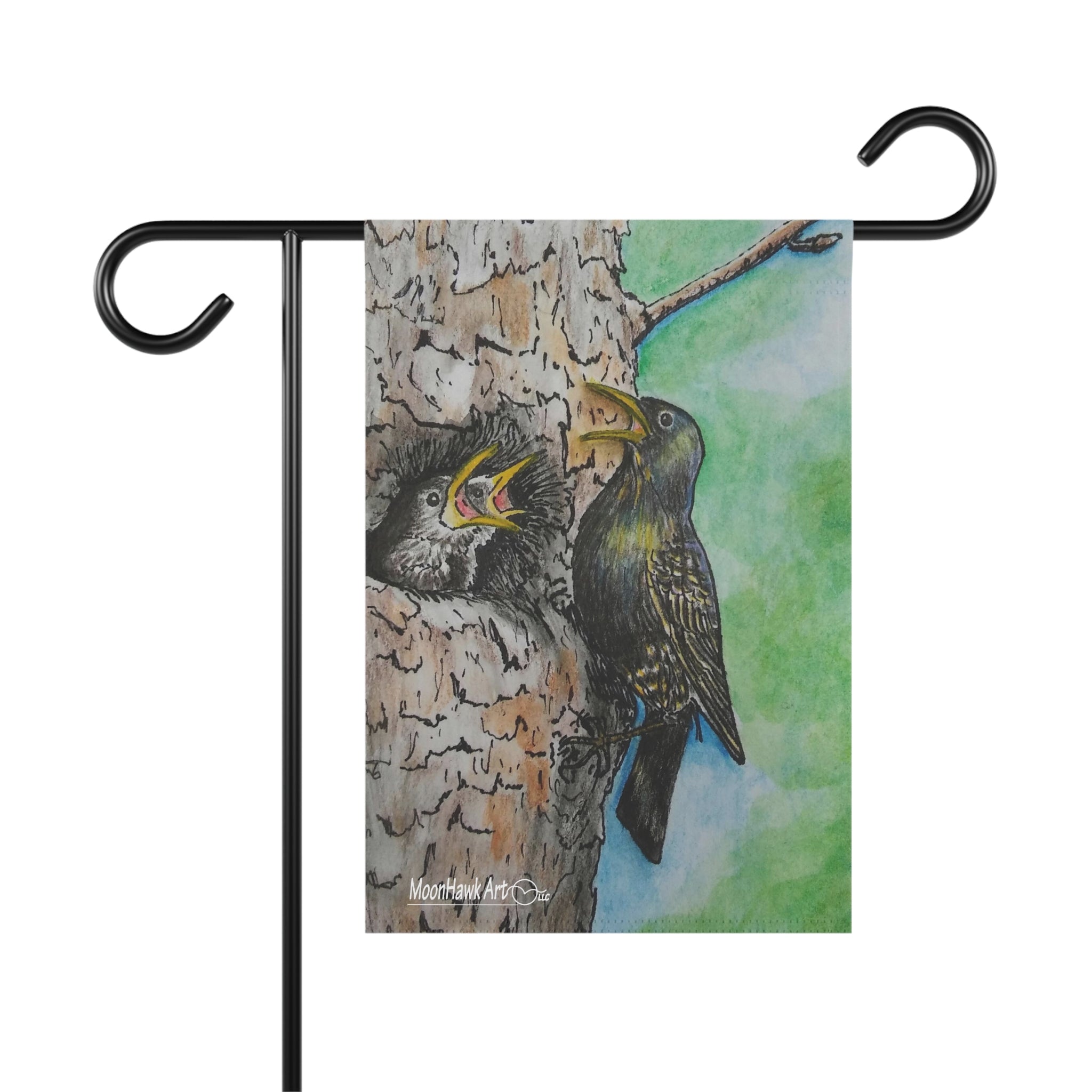 Garden & House Banner, My Darling Starlings – MoonHawk Art