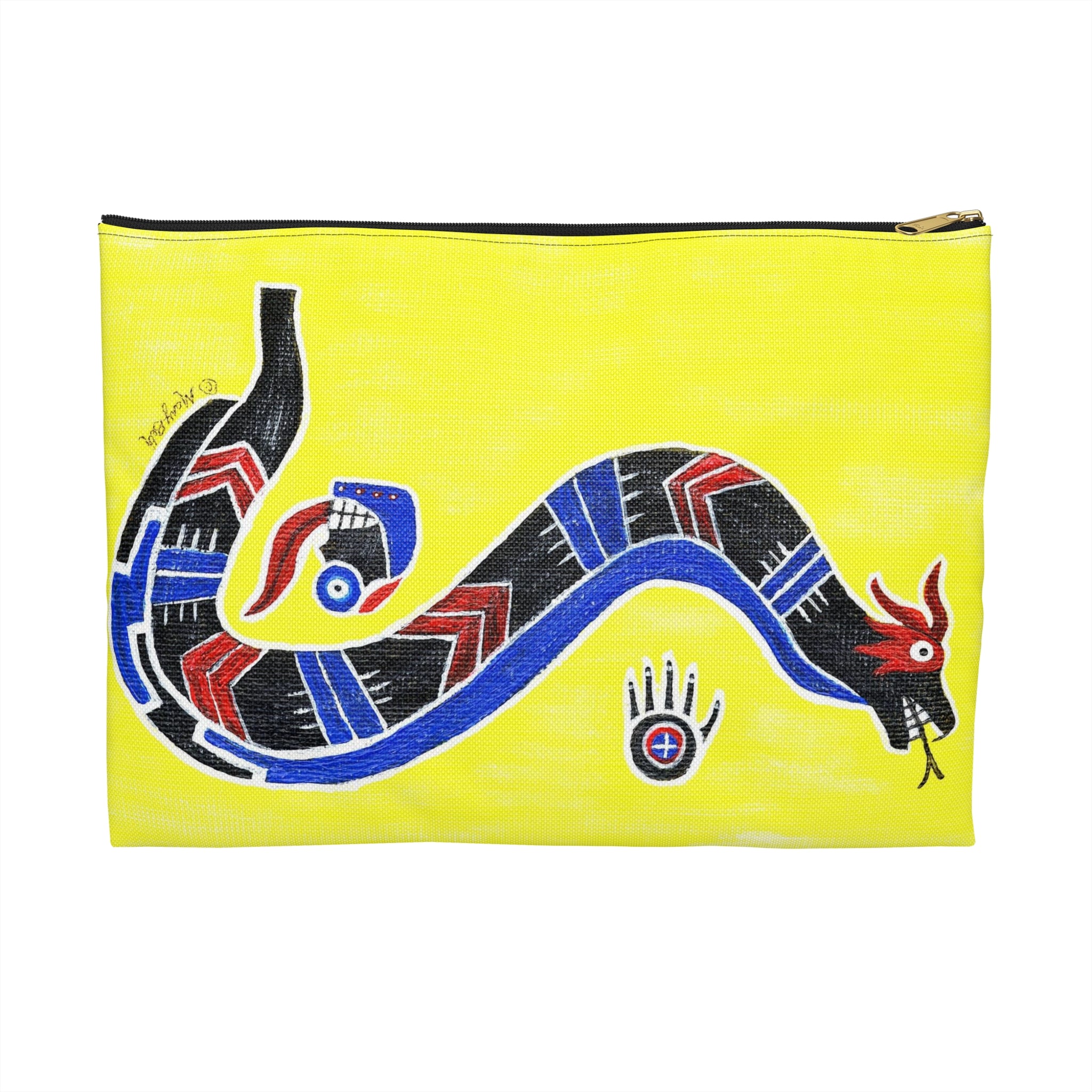 Accessory Pouch, Spiro Serpent, SouthEast Mound Symbol, Ancient Tribal ...